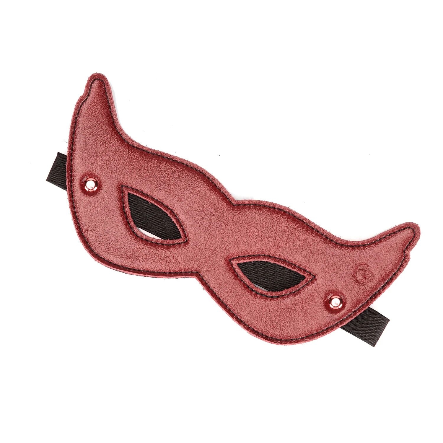 Шкіряна маска на очі Liebe Seele Wine Red Eye Mask Секс шоп Полуничка
