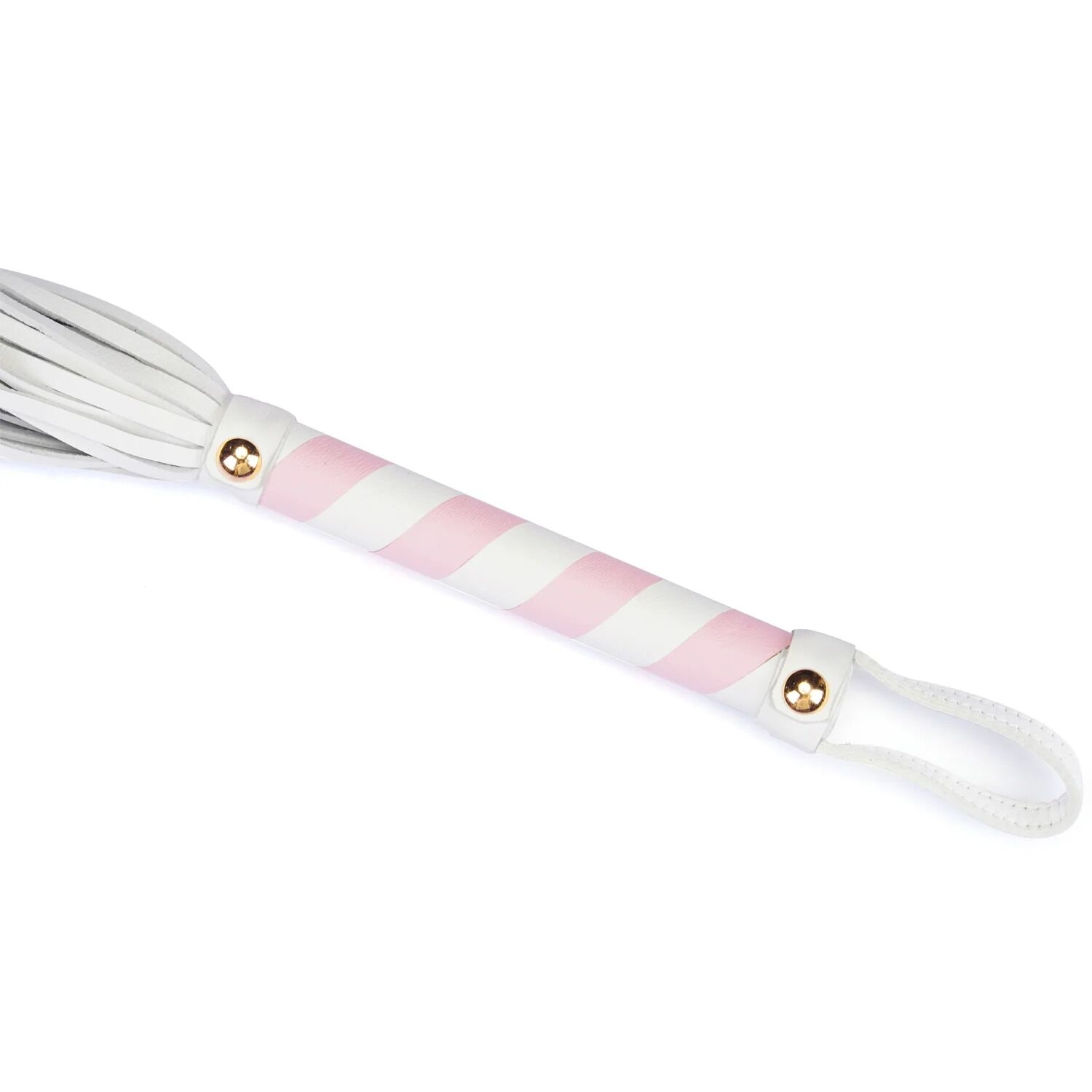 Флогер Liebe Seele White & Pink Leather Flogger Секс шоп Полуничка